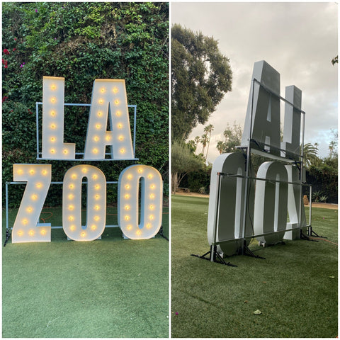 Marquee Letters Stand | Stacking Stand for Large Light Up Letters ...