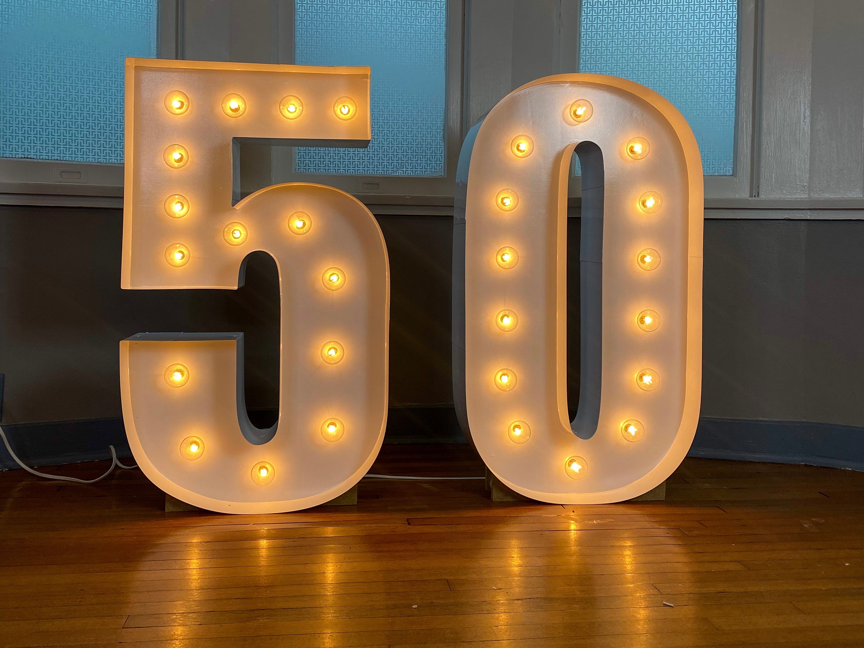Large Light Up Numbers 4ft 5ft | Marquee Numbers Large Light Up Letters ...